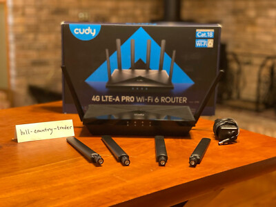 Cudy LT18 Black 4G LTE-A PRO Built In VPN AX1800 Dual Band WiFi 6 ...