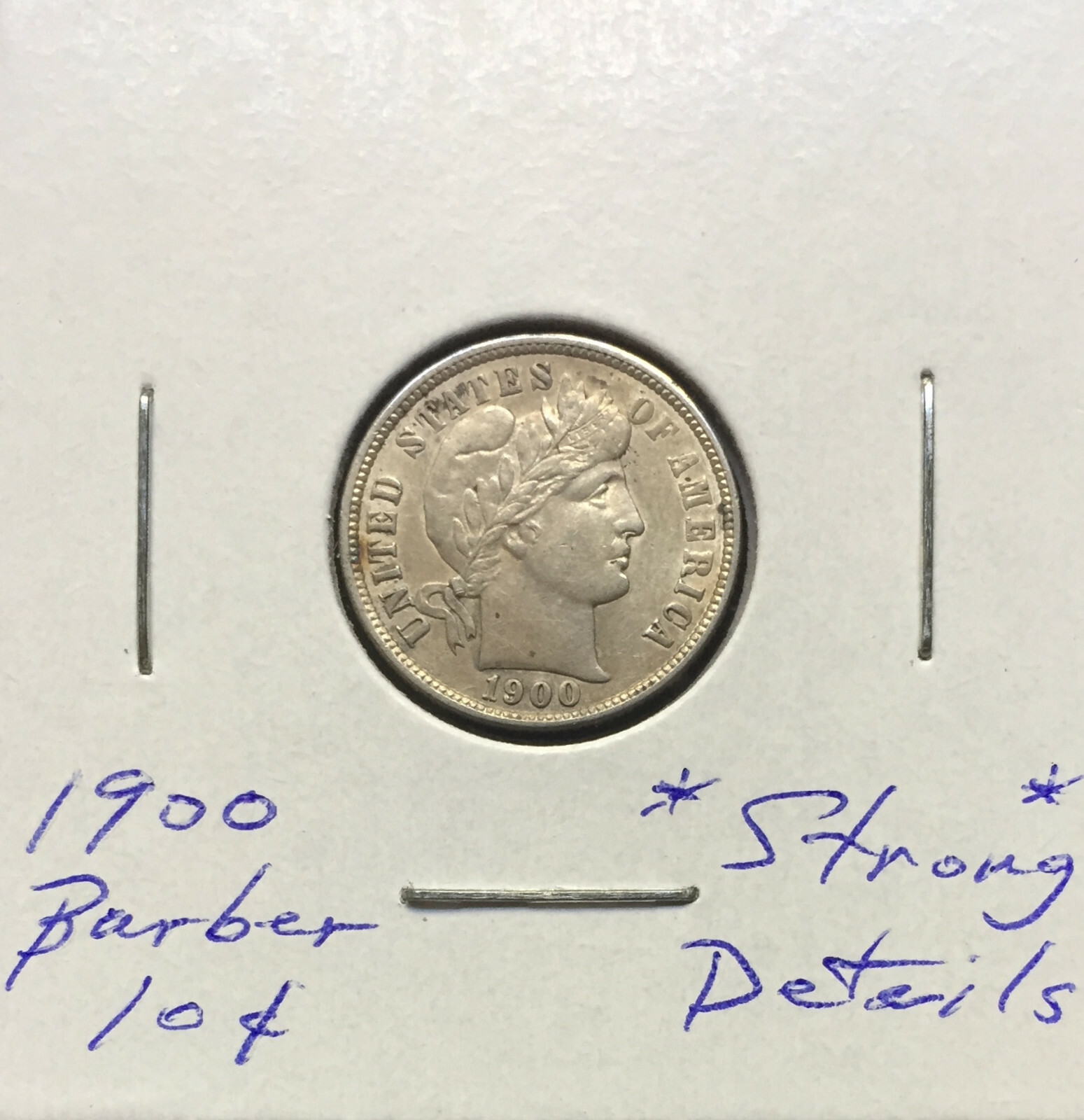 1900 Barber Dime ~ Strongly Detailed Coin | eBay