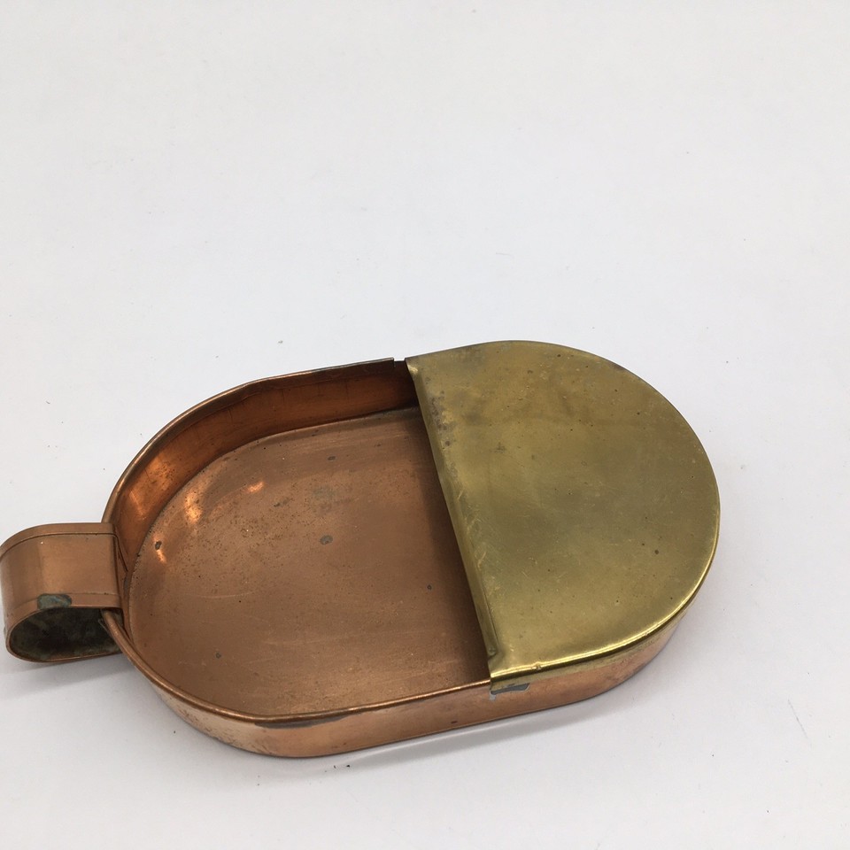 Vtg Organ Grinder's Beggar Coin Shaker Collection Cup Brass Copper W ...