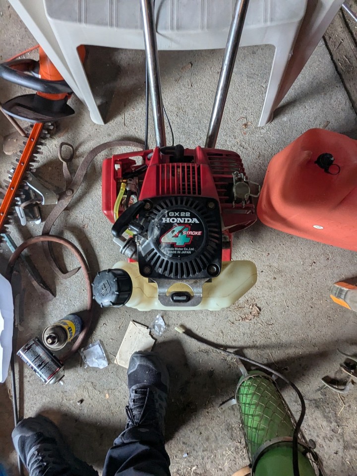 Honda Mantis Tiller GX22 4 Stroke Working New Carb & Carry Handle | eBay