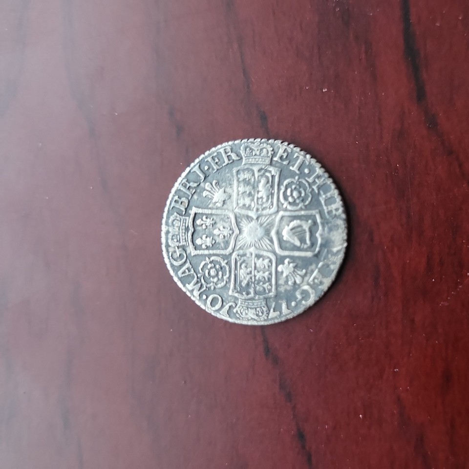 RARE 1710 Sixpence - Queen Anne British Silver Coin with plumes amd ...