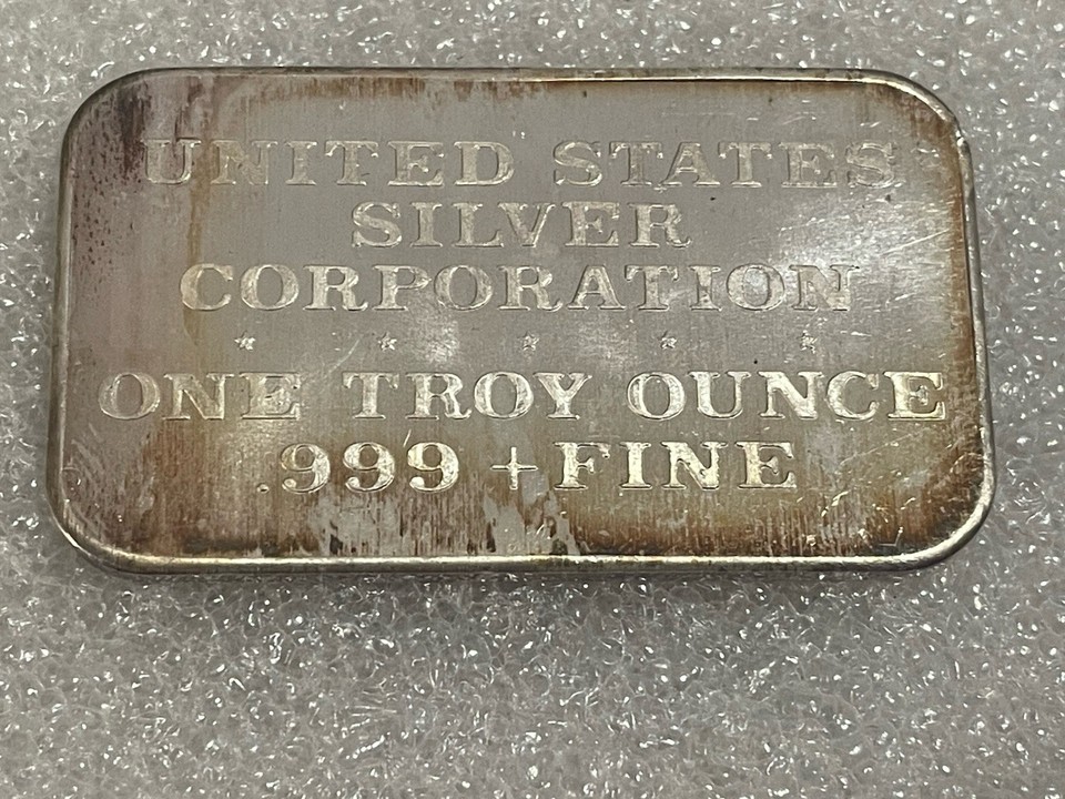 Rare! 1974 World Trade And Commerce- 1 Troy Oz .999 Fine Silver Bar ...