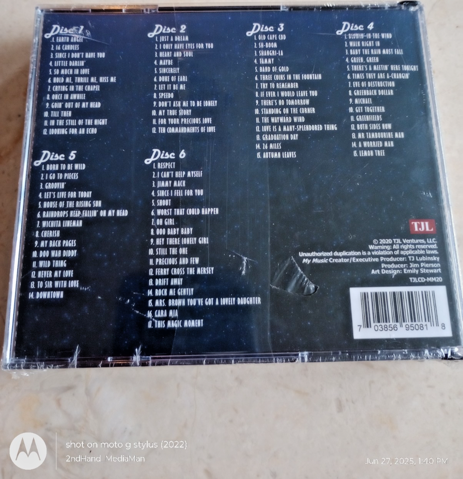 NEW SEALED TJ LUBINSKY ORIGINAL MASTERS 20 YEARS DOO WOP POP ROCK 6 ...