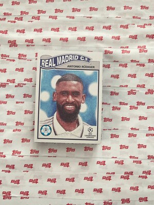 TOPPS UCL SOCCER UEFA LIVING SET CARD REAL MADRID CF ANTONIO RUDIGER ...