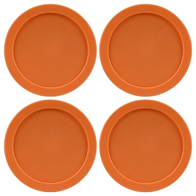 Replacement Lid for Pyrex 4-CUP Storage Cover 6" Bowl 7201-PC Orange (4 ...