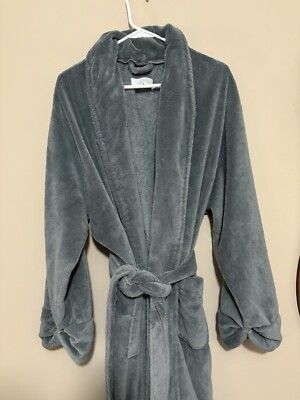 Restoration Hardware Robe Luxury Plush Grey Size L | eBay