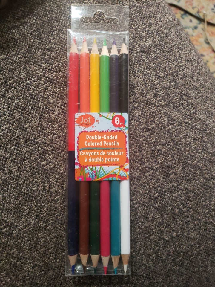 Double Ended Colored Pencils, Multi-color, 6-Count | eBay