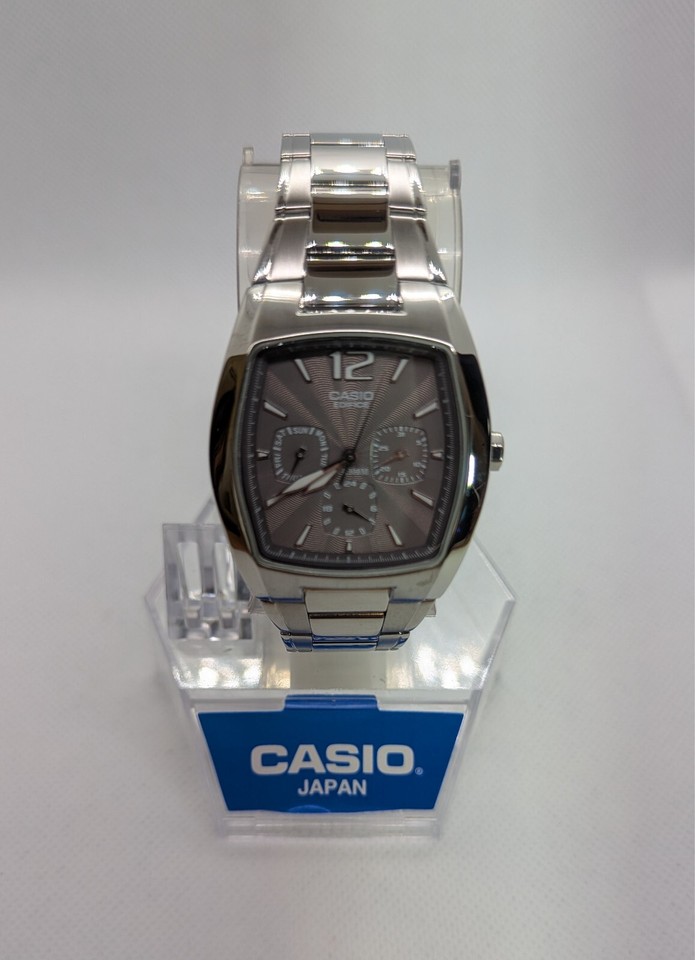 Casio men's edifice watch - grey dial (model EF-306D-8AVEF) | eBay UK