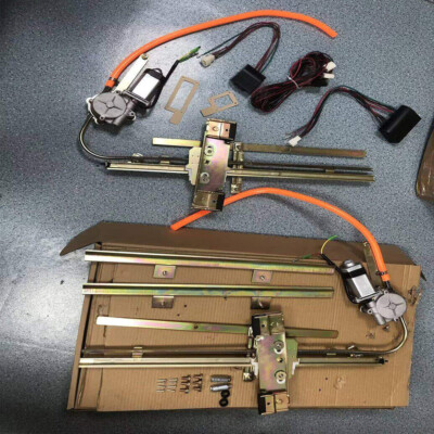 2 Door Street Hot Rat Rod Flat Glass Power Window Kit w/ Switches ...