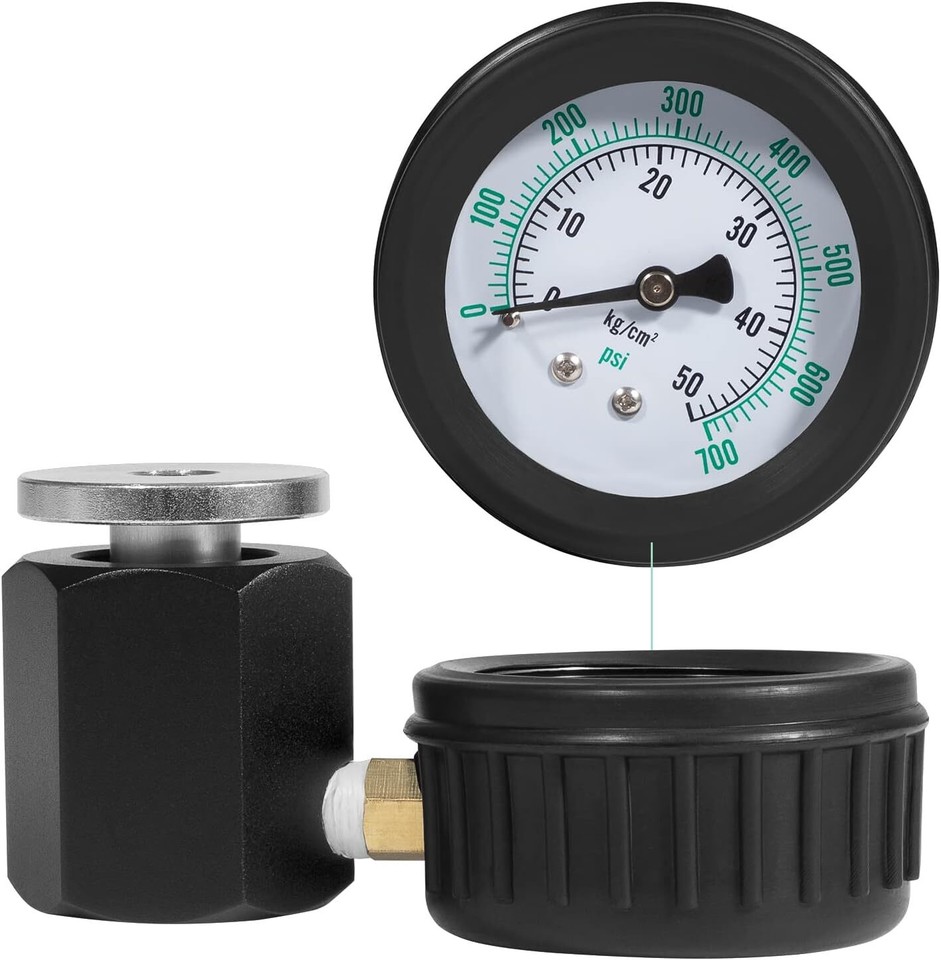 66834 Universal Mini Valve Spring Pressure Tester Gauge 0-700 PSI - 0 ...