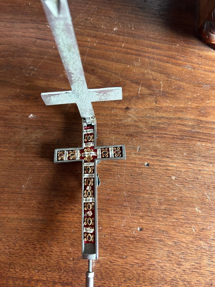 Germany Blessed Relic Crucifix Pendant Antique Reliquary Catholic ...