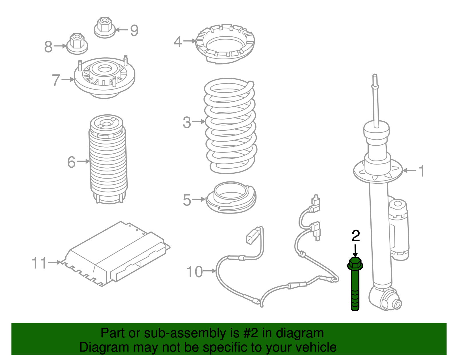 BMW OEM 11-16 528i Rear Suspension-strut Lower Bolt 07119907031 for ...