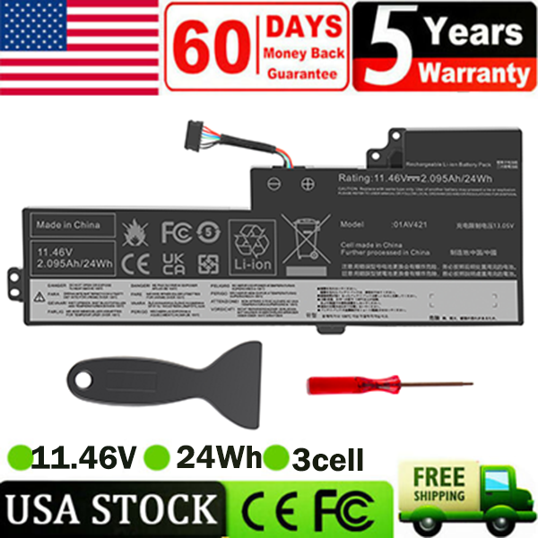 01AV419 01AV420 01AV421 01AV489 Battery For Lenovo ThinkPad T470 T480 ...