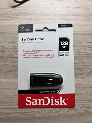 SanDisk Ultra 128GB USB 3.0 Flash Drive 619659141363| eBay