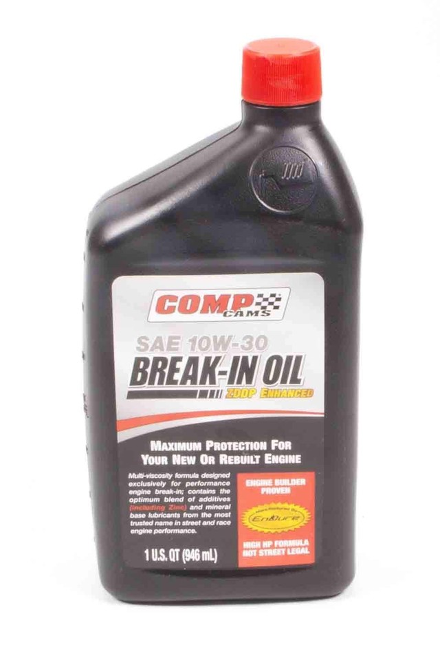 COMP CAMS 10w30 BREAK-IN Engine Oil 6/quarts w/Zinc+Molybdenum ...