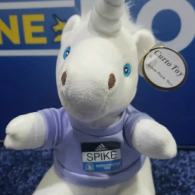 2023 Boston Marathon Official Mascot "Spike" Unicorn Plush | eBay