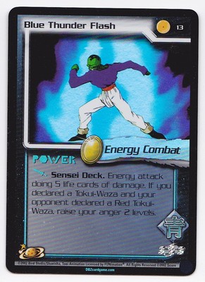 Blue Thunder Flash Dragonball CCG DBZ Foil | eBay