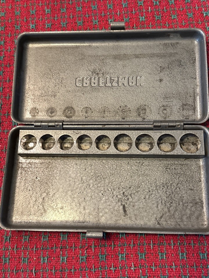 Vintage Craftsman =V= 1/4 Drive Socket Set Metal Box - USA 🇺🇸 Nice! | eBay