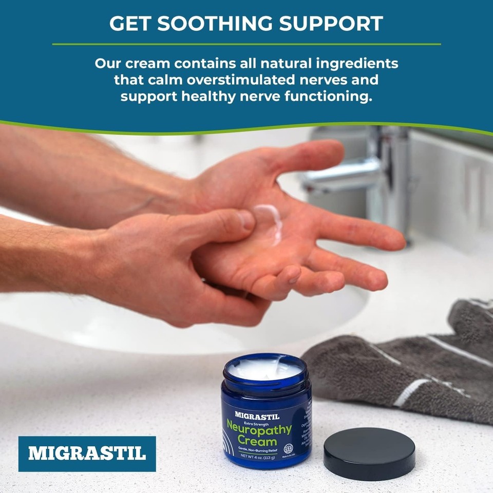 Basic Vigor Migrastil Neuropathy Relief Cream Extra Strength for Feet ...