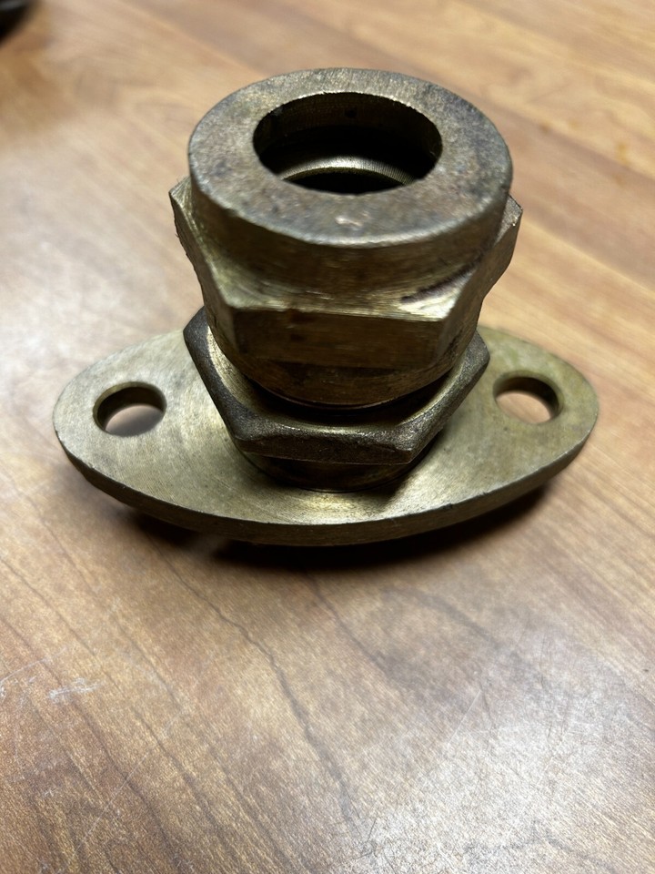 NOS Marine Bronze Stuffing Box Oval Flange for 1 " Shaft Perko Buck ...