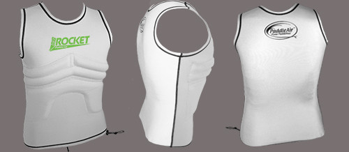 Rib Rocket Padded Surfing Rash Vest Rashie by Paddle Air NO MORE SORE ...