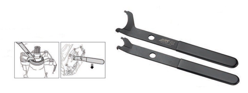 VOLKSWAGEN AUDI OIL SEAL PULLER (2PCS), VM # T20143, JTC TOOLS # 4418 ...