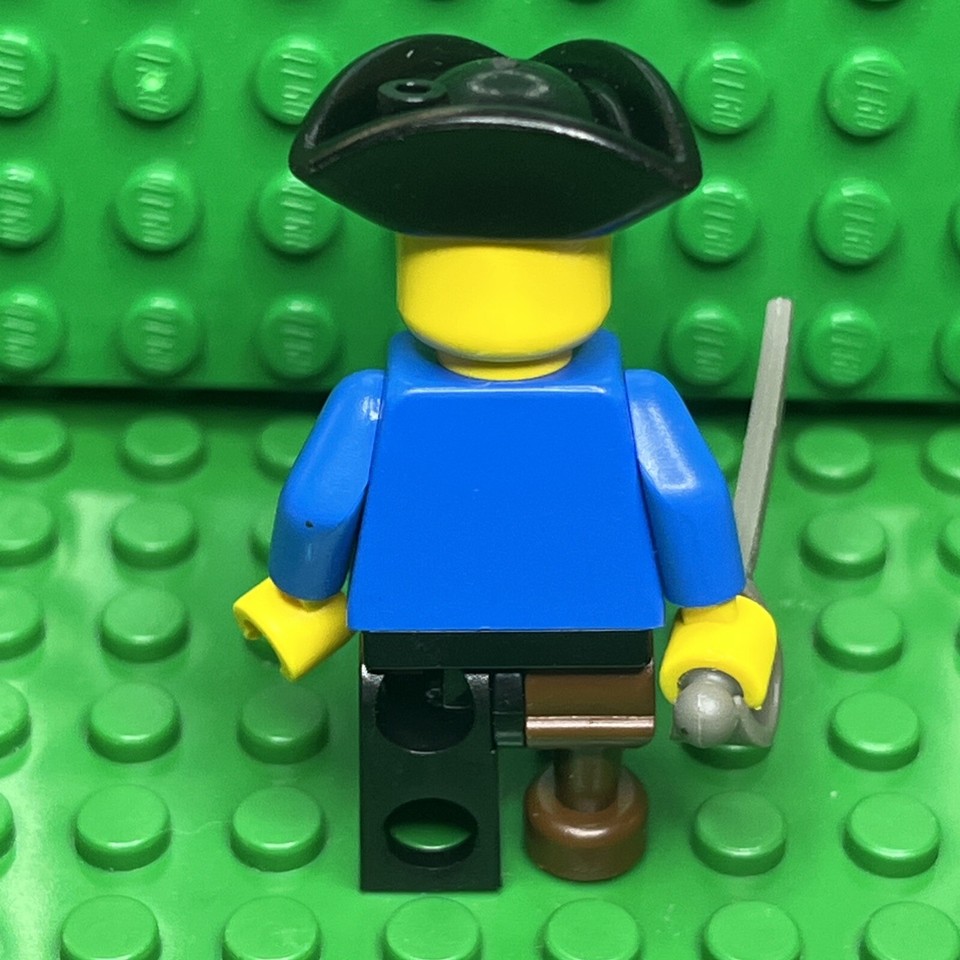 LEGO Pirate Brown Shirt Peg Leg Minifigure pi036 From Set 6248 Volcano ...