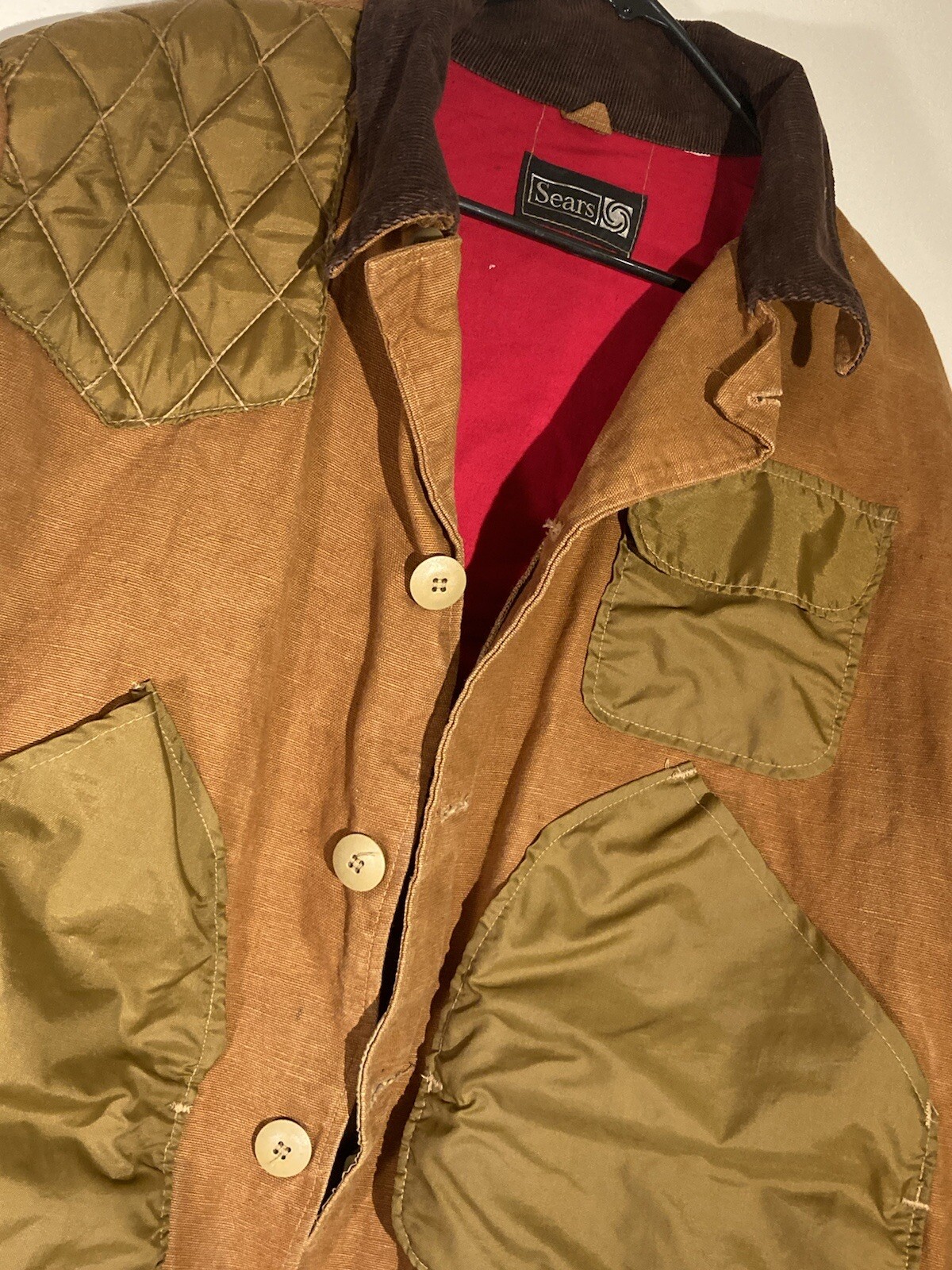 Vintage 70s Sears Duck Hunting Jacket L Large - Gem