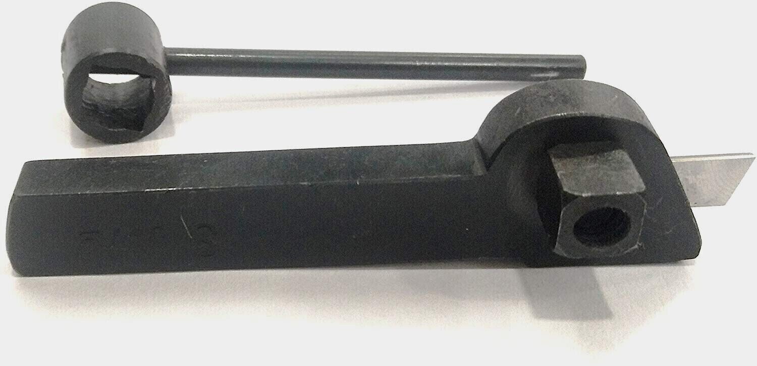 Lathe Parting off Tool Holder Cut off & HSS Blade 1/16" x 5/16" x 3-1/2 ...