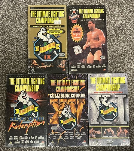 FACTORY SEALED VHS THE ULTIMATE FIGHTING CHAMPIONSHIPS 7,9,11,15 & 17 ...