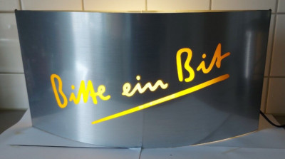 Bitburger Leuchtreklame BITTE EIN BIT | eBay.de