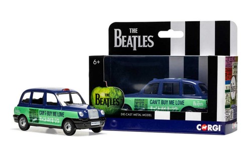 Die-cast car model Corgi THE BEATLES LONDON TAXI CAN'T BUY ME LOVE 1:36 ...
