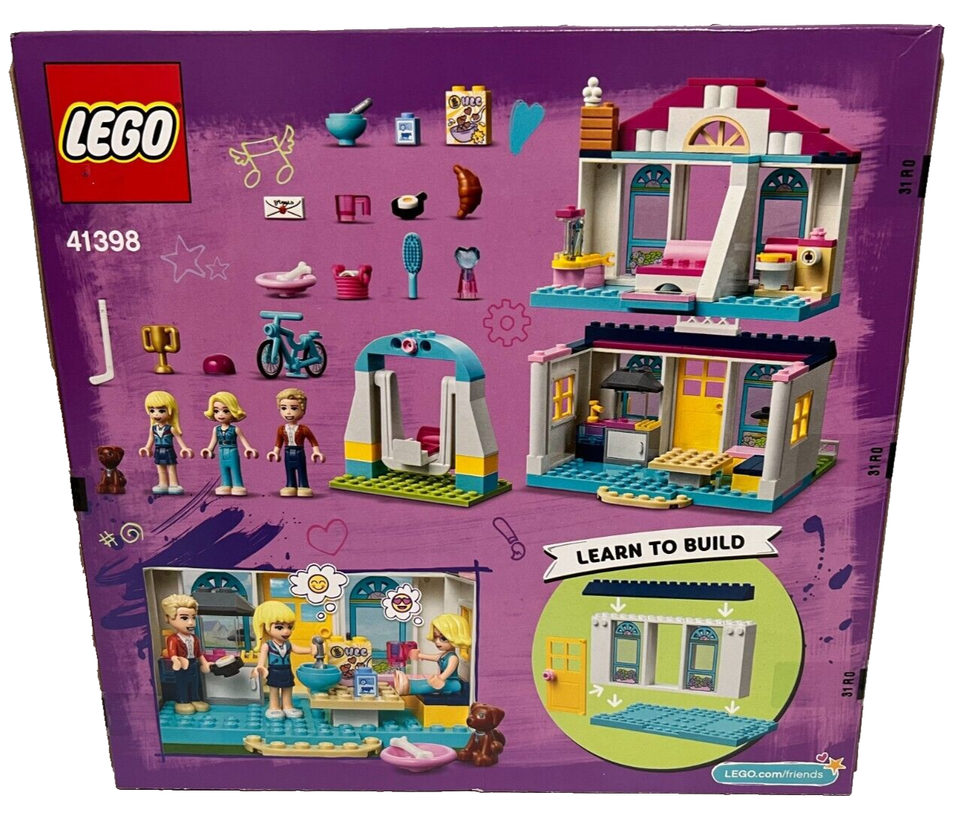 LEGO FRIENDS Stephanie's House 41398 NEW IN BOX SEALED RETIRED 170 Pcs ...