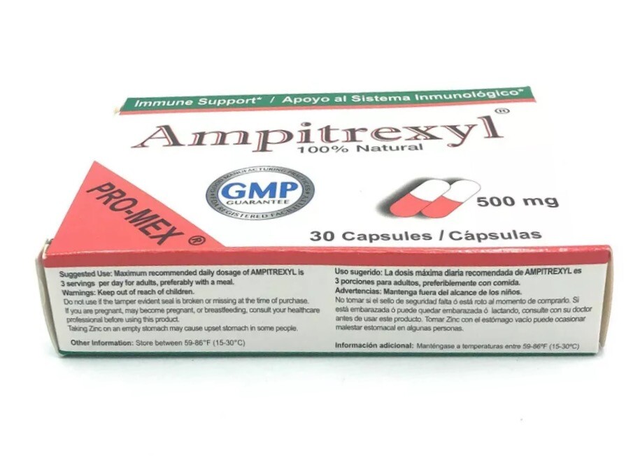 ProMex Ampitrexyl Immune Support, Dietary Supp 500 mg, 30 Caps (2 Pack ...
