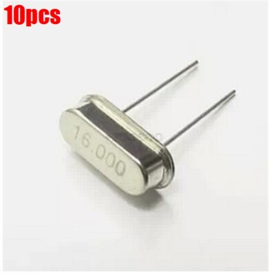 10Pcs 16Mhz Crystal Oscillator HC-49S Through Hole 16Mhz 16.000 Mhz ou ...