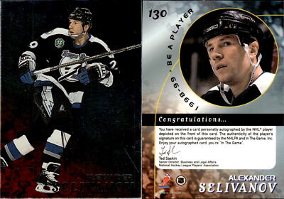 1998-99 Be A Player Autographs #130 Alexander Selivanov - NM-MT | eBay