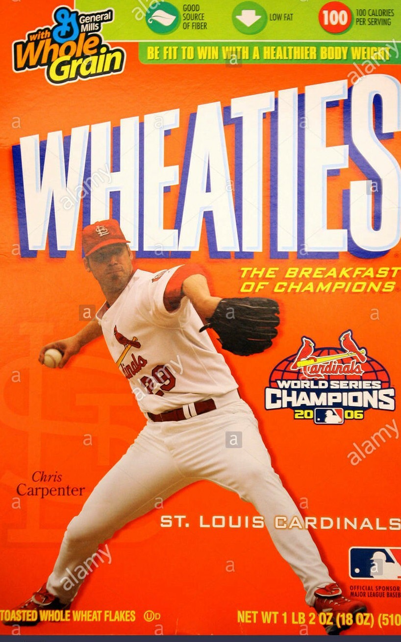 Wheaties Box 2006 Chris Carpenter St Louis Cardinals MLB Baseball World ...