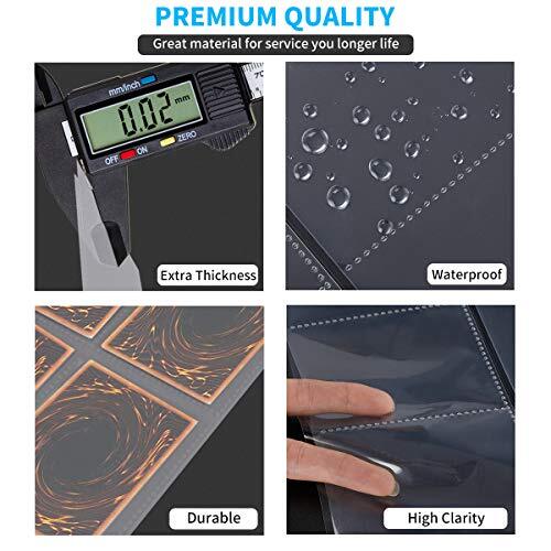 9pcs Page Protector - 540 Pockets Double Side Trading Card Sleeves ...