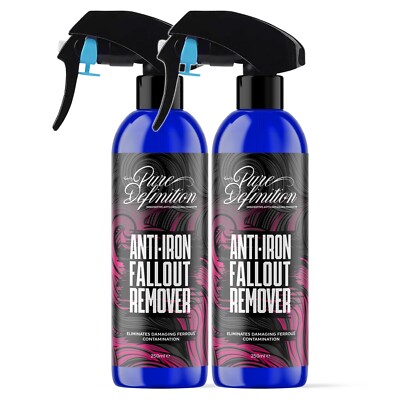 Iron Fallout Remover X 2 Car Wheel Cleaner Brake Paintwork Fall Out PH ...