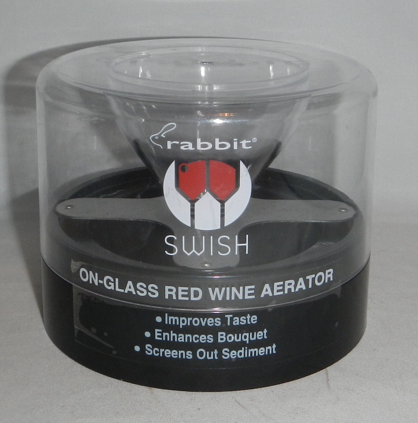 NEW Metrokane Rabbit Swish On-the-Glass On Glass Red Wine Aerator | eBay