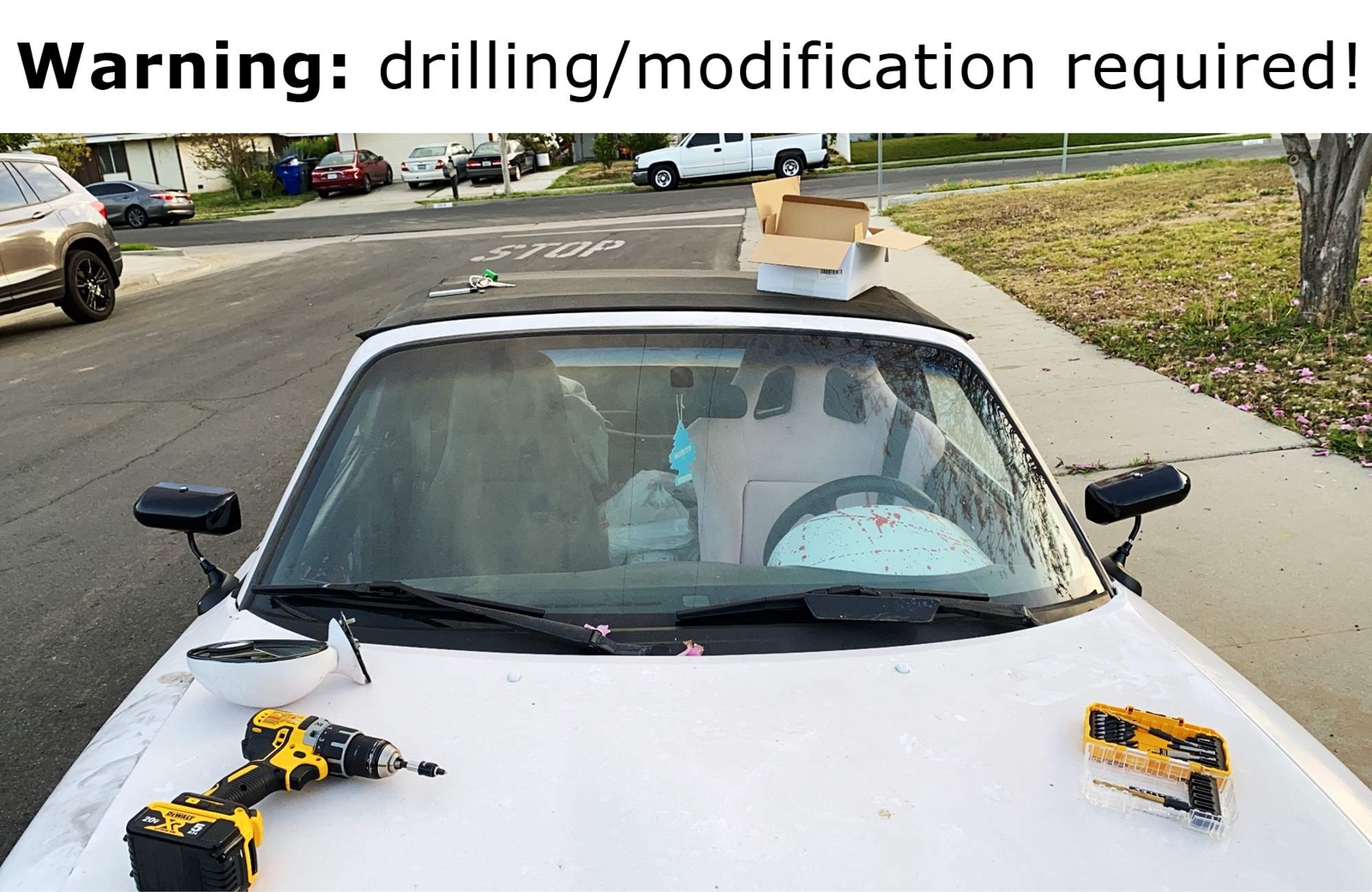 Universal F1 Style Side Mirrors w/Blue Glass For Acura Honda Mazda ...