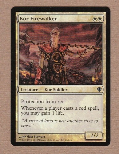 MTG - Kor Firewalker - Worldwake - Uncommon F/VF - Foil Single Card | eBay