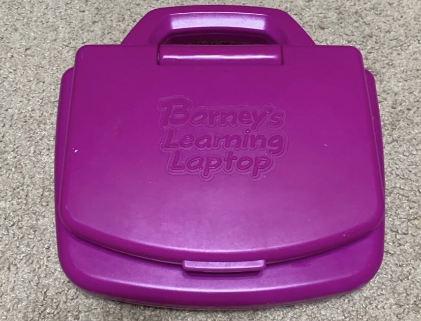 Barney’s learning laptop Vintage educational toy dated 1999 Interactive ...