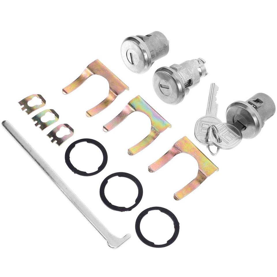 Door Locks Cylinder with Keys and Trunk Set Car Replacement Cylinders ...