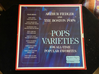 Arthur Fiedler POPS VARIETIES 9 LP'S + Book Readers Digest Box Set ...