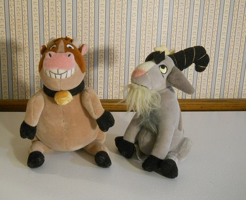Disney Store "Home on the Range" plush bean bags Maggie Cow & Jeb Goat ...