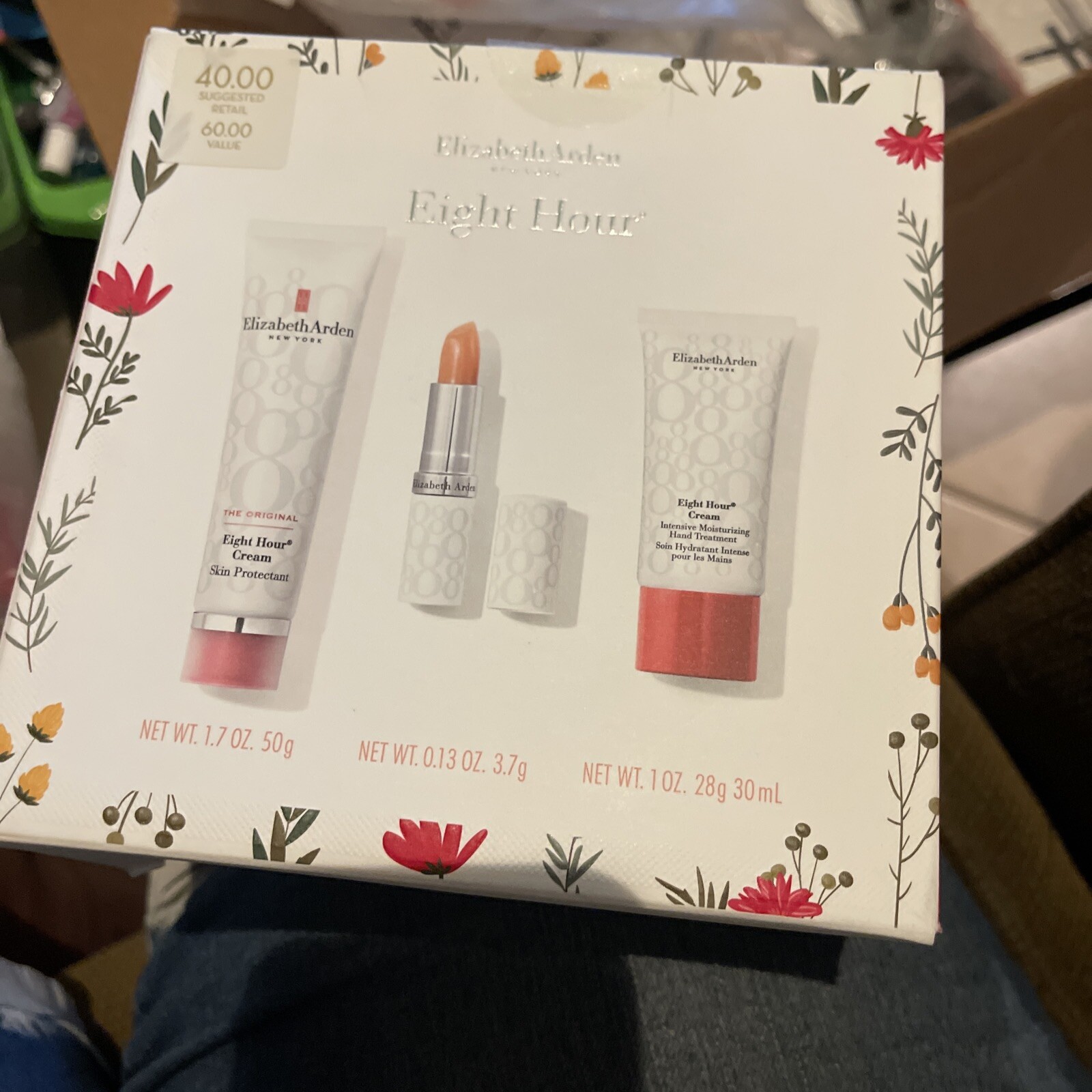 ELIZABETH ARDEN EIGHT HOUR CREAM ORIGINAL GIFT SET 50ML EIGHT HOUR SKIN ...