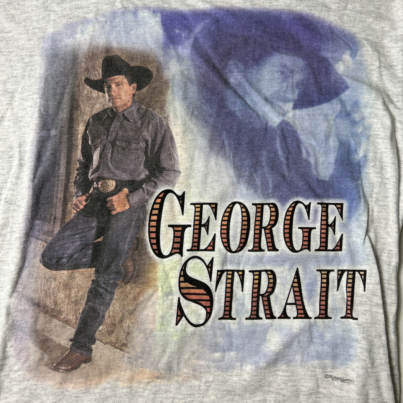 Vintage 1998 George Strait Concert Tour T-Shirt Count… - Gem