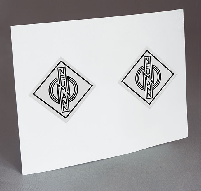 2 NEUMANN KH 120A MONITORS LOGO DECALS, STICKERS FOR RESTORATION ...