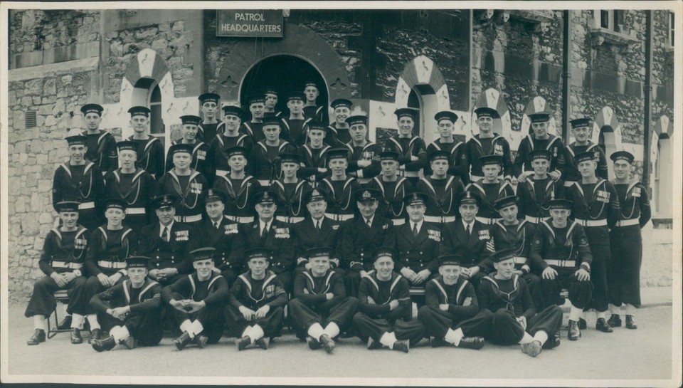 1947 Royal Navy Training Camp HMS Drake group Photo 9 x 5 inches | eBay ...